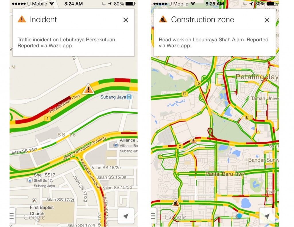 Google Adds Waze Traffic Report to Google Maps for Android and iOS ...