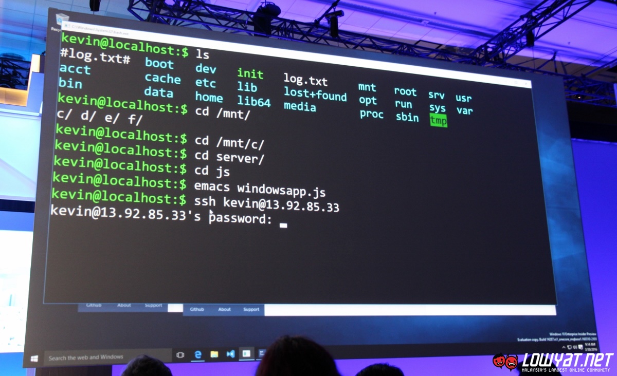 Build 2016 Ubuntu Linux Binaries And Bash Shell Officially Coming To Windows 10 Lowyatnet