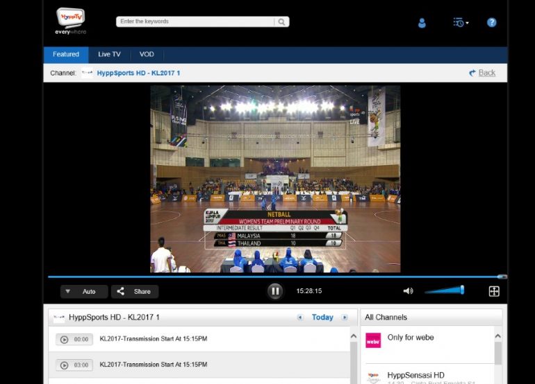TM ’s IPTV service, HyppTV offers two dedicated channels for KL 2017 ...