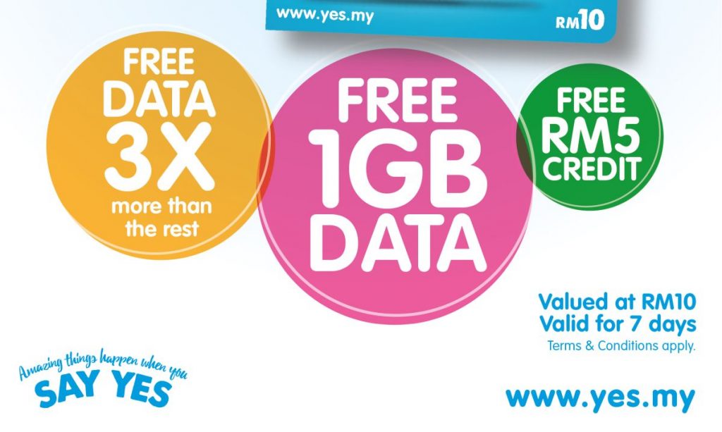 YES 4G LTE Prepaid SIM Starter Pack Now Comes With 1GB Of Data - Lowyat.NET