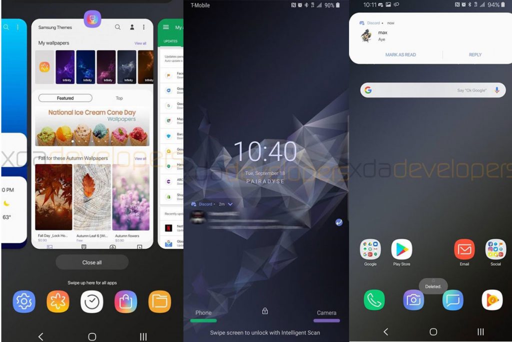 Android 9 Pie with Samsung Experience 10 Shows Major Changes In Design ...