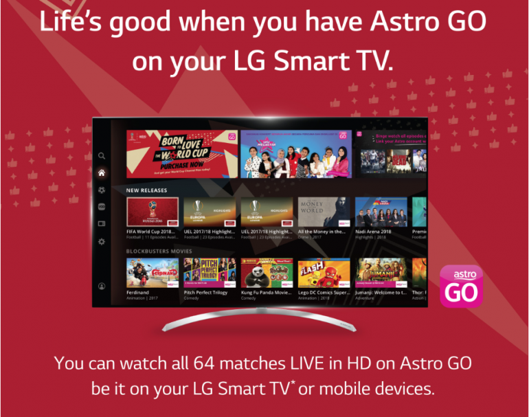 Astro to discontinue Astro GO App on LG TV's effective 30th September ...