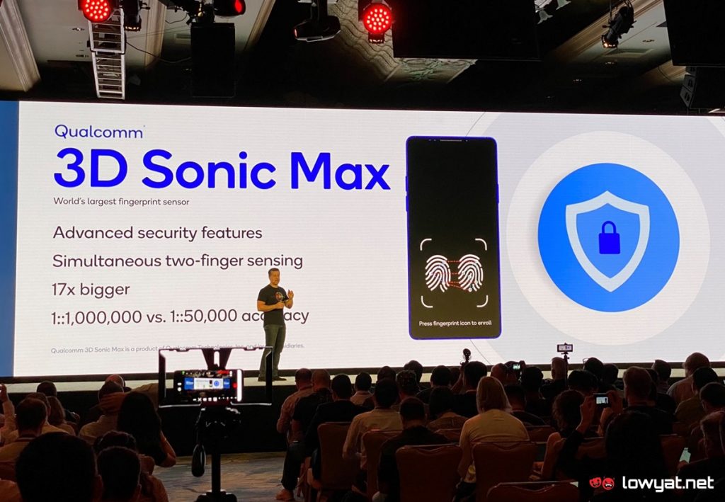 Qualcomm 3D Sonic Max Ultrasonic Sensor Able To Scan Two Fingers ...