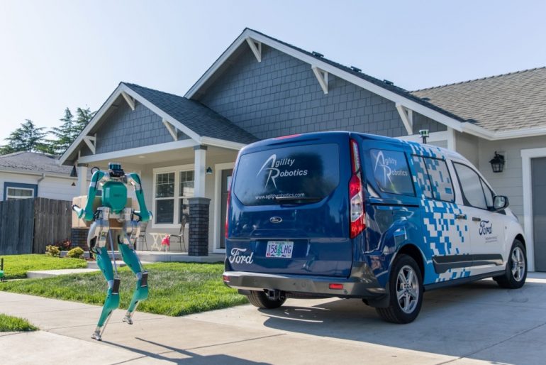 Ford Wants Robots To Send Parcels From Autonomous Delivery Vehicles To ...