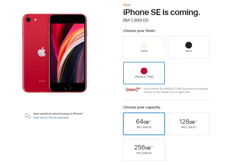 2nd Generation iPhone SE Goes Official: Price in Malaysia Starts From RM 1,999 - Lowyat.NET