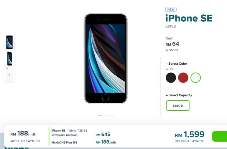 Maxis Zerolution Offers iPhone SE 2020 From As Low As RM 64 Per Month - Lowyat.NET