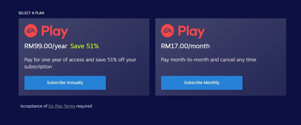EA Play Subscription Service Now Available On Steam - Lowyat.NET
