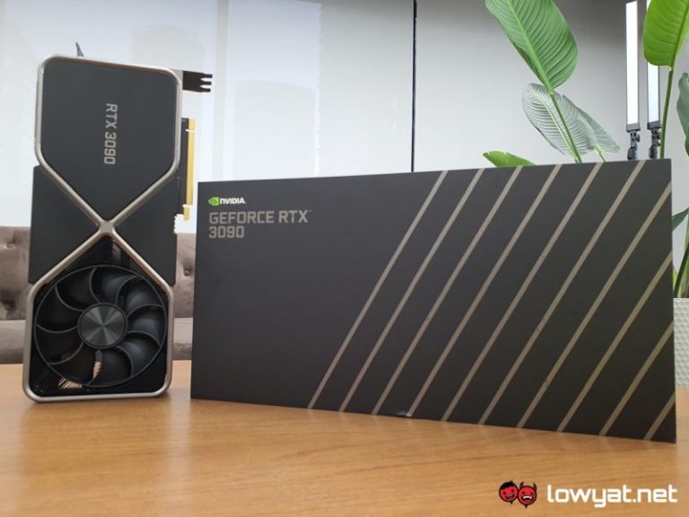 The GeForce RTX 3090 FE.