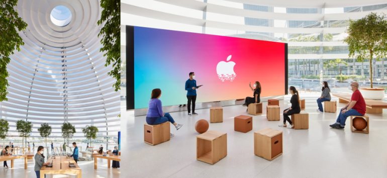 Apple Provides A Glimpse Inside Its New Floating Store In Singapore ...
