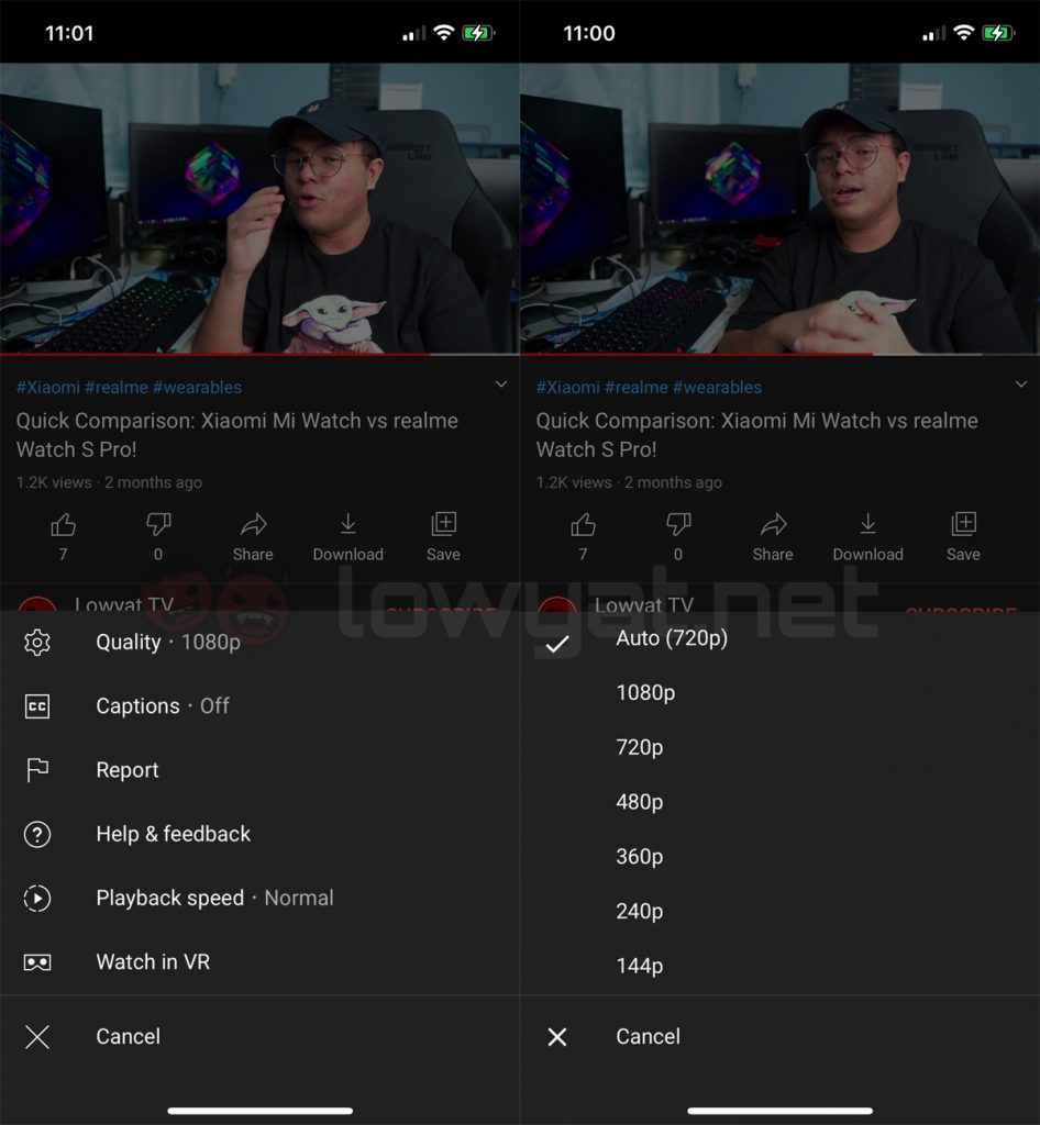 YouTube Tweaks Video Quality Options On Mobile App To Be More Data ...