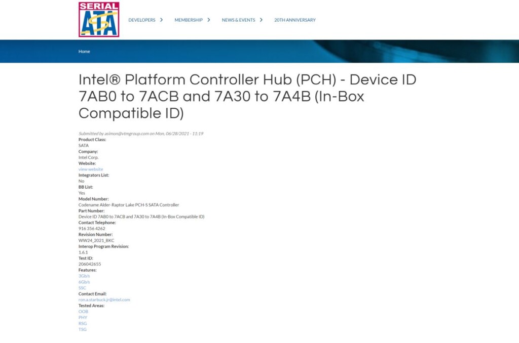 Intel Confirms 600 Series Chipset Support For Alder Lake-S, Raptor Lake ...