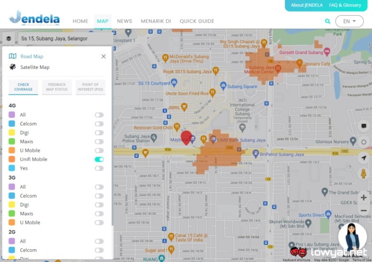 JENDELA Map Goes Online; Allows Users To Check Telco Coverage In Their ...