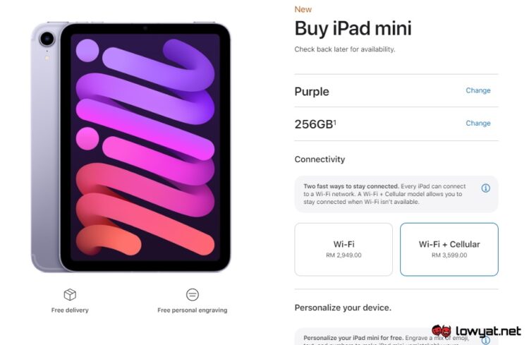 6th Gen iPad mini Coming To Malaysia With A Starting Price of RM2,299 ...