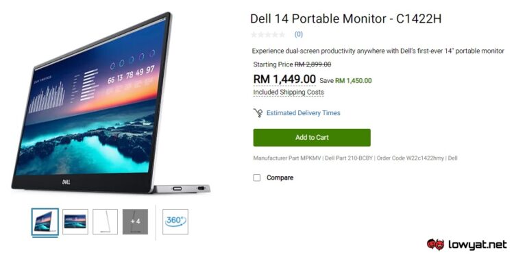 Dell 14 Portable Display Arrives In Malaysia For Half Of Its Original ...