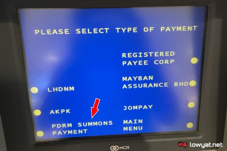 This Is How You Pay PDRM Summons Through Maybank ATMs - Lowyat.NET