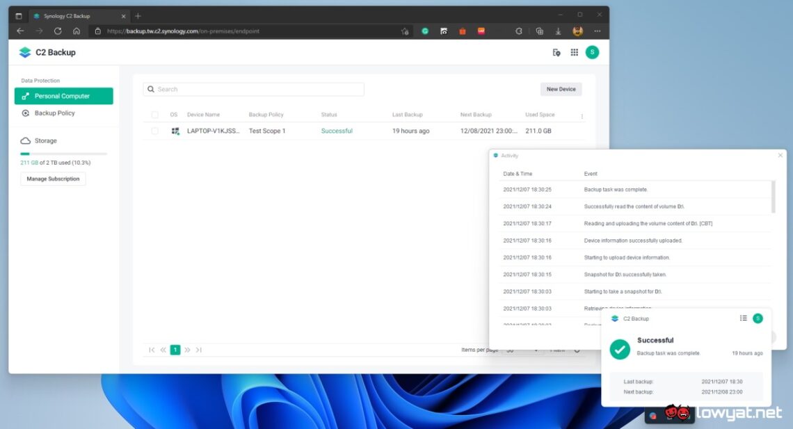 Synology C2 Backup: A Fast and Simple Way To Backup Your System To The ...