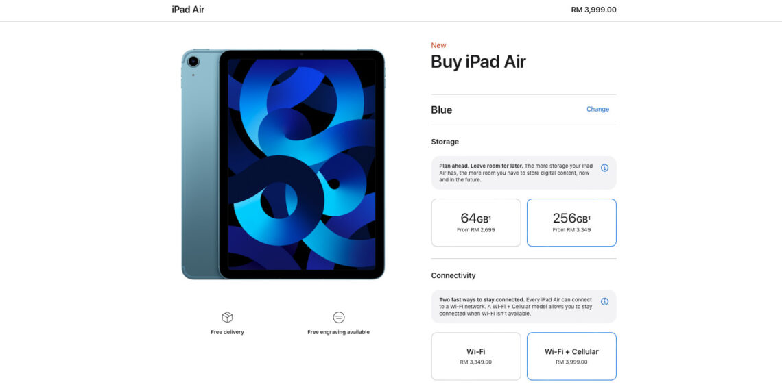 Apple's M1-Powered iPad Air Now Available In Malaysia; Starts From RM2 ...