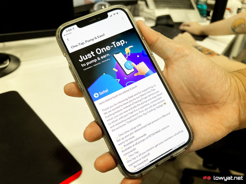 Setel Debuts New One-Tap Fuelling Feature - Lowyat.NET