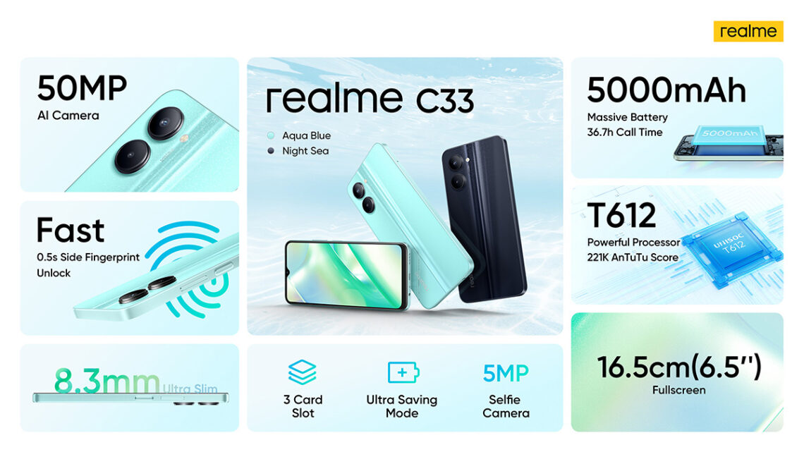New Realme C33 Arriving In Malaysia On 7 October For RM 559 - Lowyat.NET