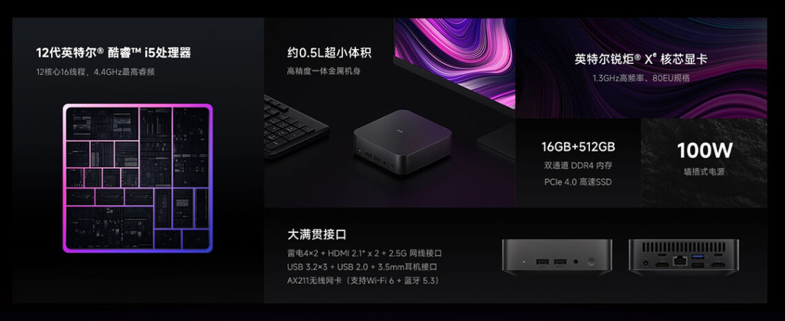 Xiaomi Mini PC With 12th Gen Intel Core i5-1240P Now Official - Lowyat.NET