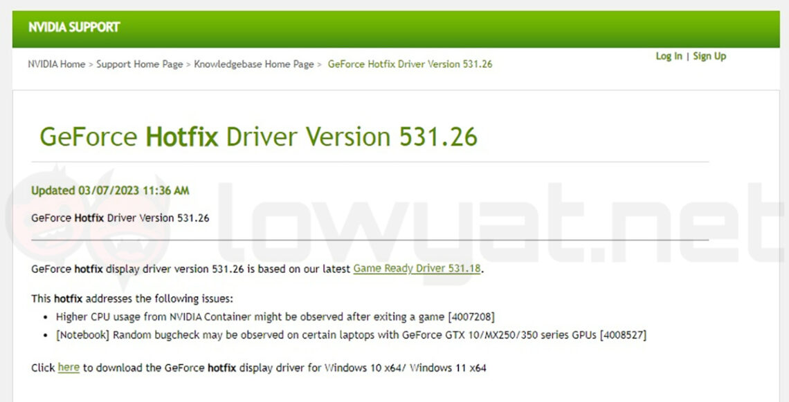 NVIDIA Issues Driver Hotfix For High CPU Usage Caused By Recent Update - Lowyat.NET