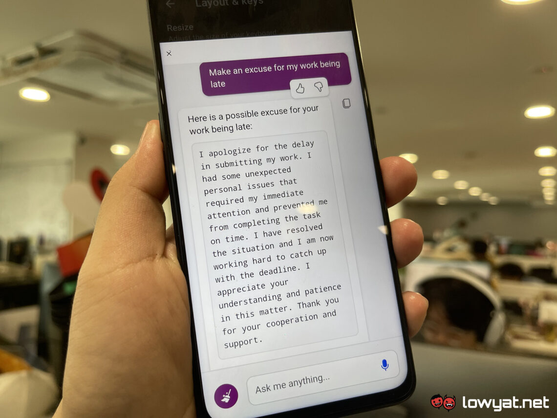 Microsoft Brings Bing AI Chatbot To SwiftKey - Lowyat.NET