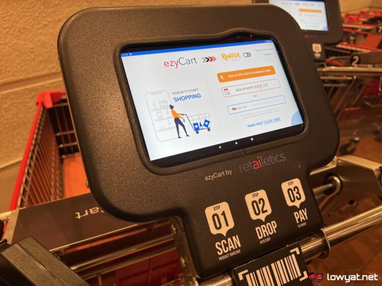 NanoMalaysia Debuts EzyCart Smart Shopping Carts At Redtick Supermarket ...