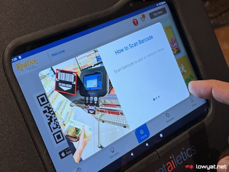 NanoMalaysia Debuts EzyCart Smart Shopping Carts At Redtick Supermarket ...