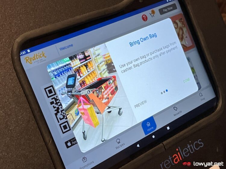 NanoMalaysia Debuts EzyCart Smart Shopping Carts At Redtick Supermarket ...