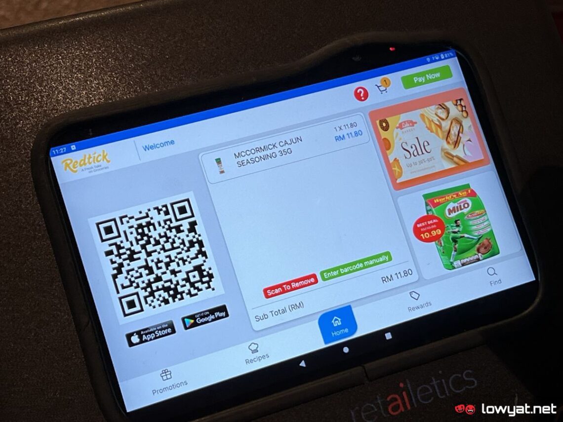 NanoMalaysia Debuts EzyCart Smart Shopping Carts At Redtick Supermarket ...