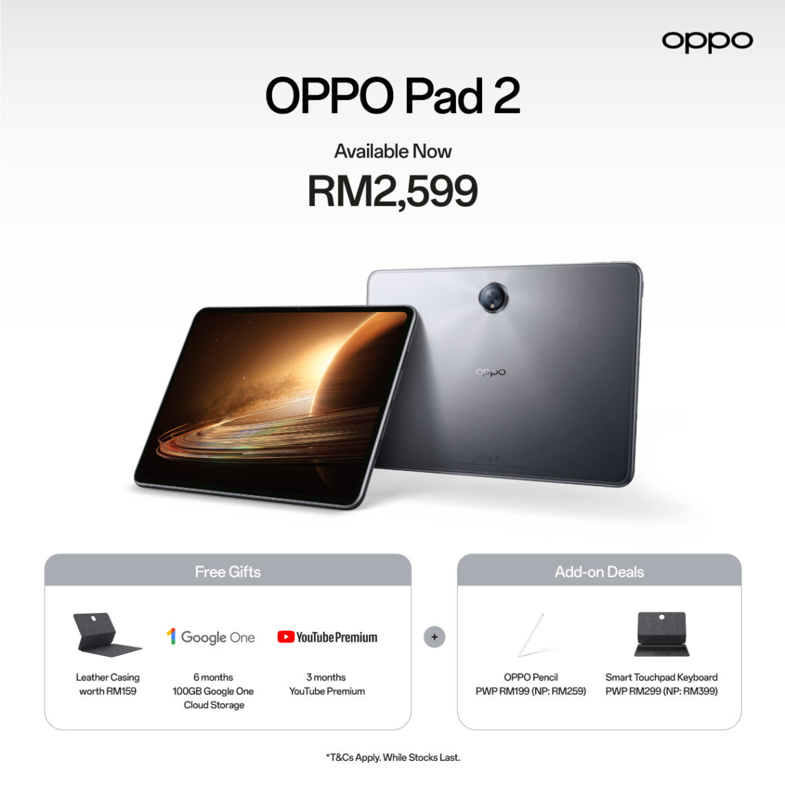 OPPO Pad 2 Launches Globally; In Malaysia For RM2,599 - Lowyat.NET