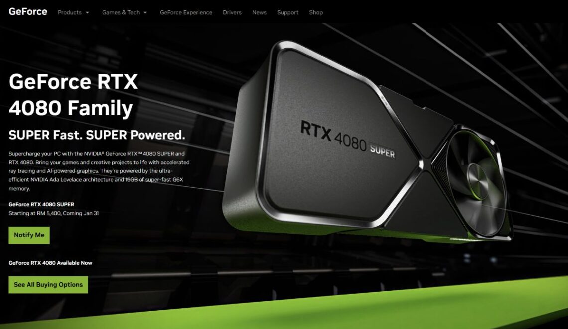 NVIDIA GeForce RTX 40 Super Series Now Official; Starts From RM3,240 - Lowyat.NET