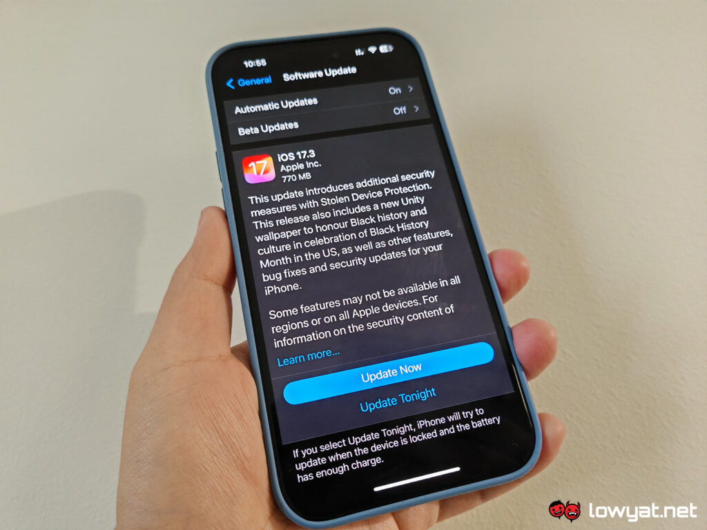 iOS 17.3 Rolls Out With Stolen Device Protection - Lowyat.NET
