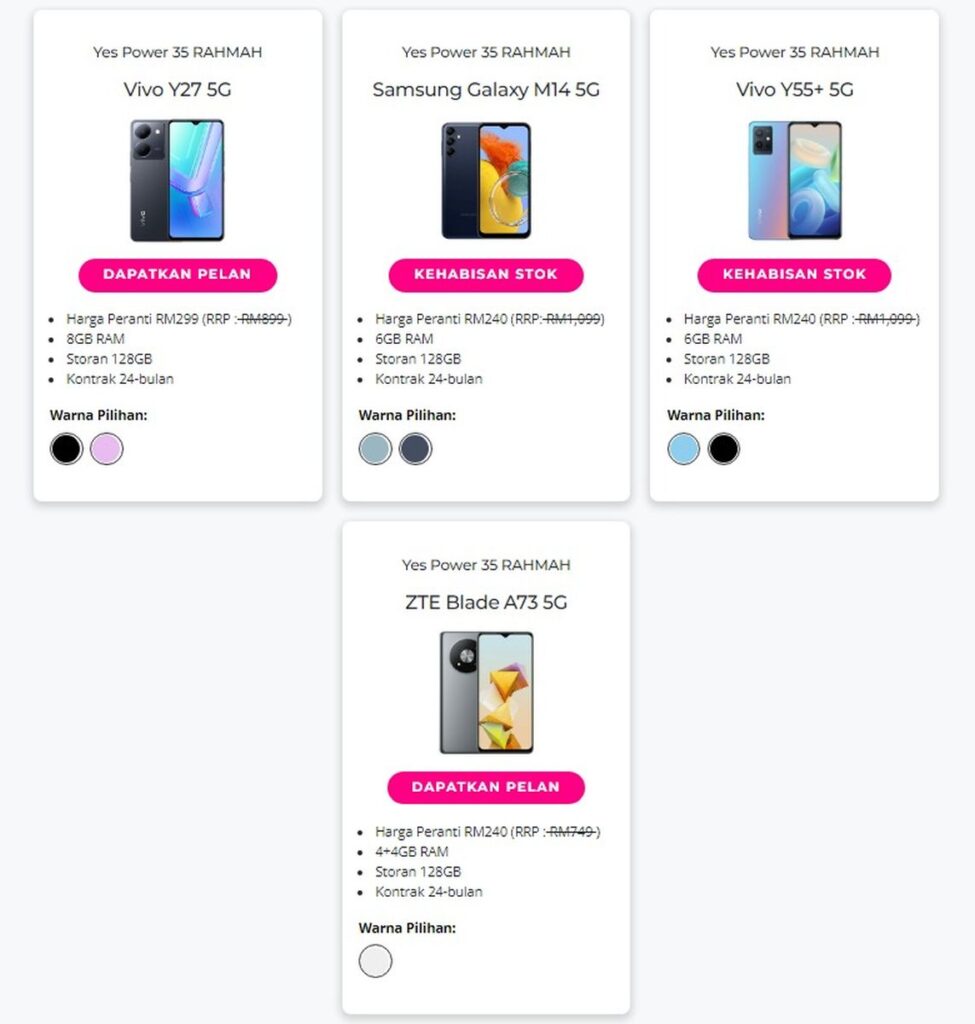 vivo Y27 5G Included As Part Of Yes Power 35 Rahmah Plan For Only RM299 - Lowyat.NET