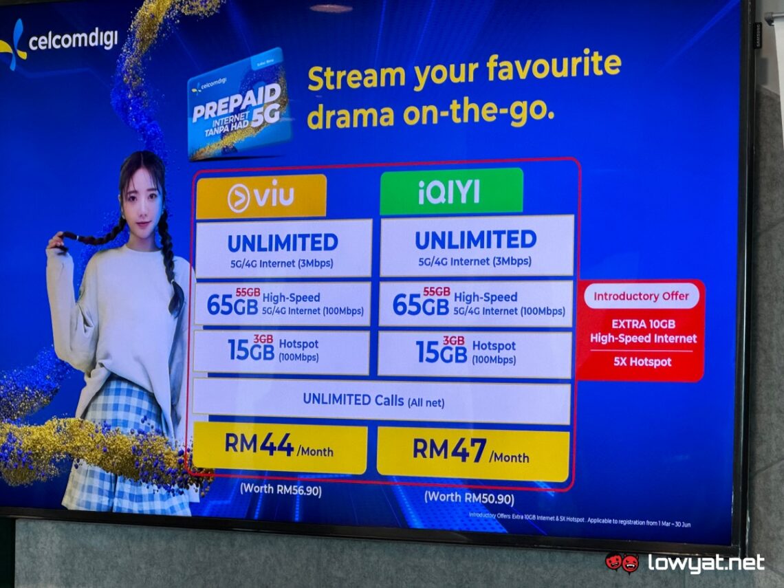 CelcomDigi Launches New 5G Prepaid Plans; Starts From RM25/month - Lowyat.NET