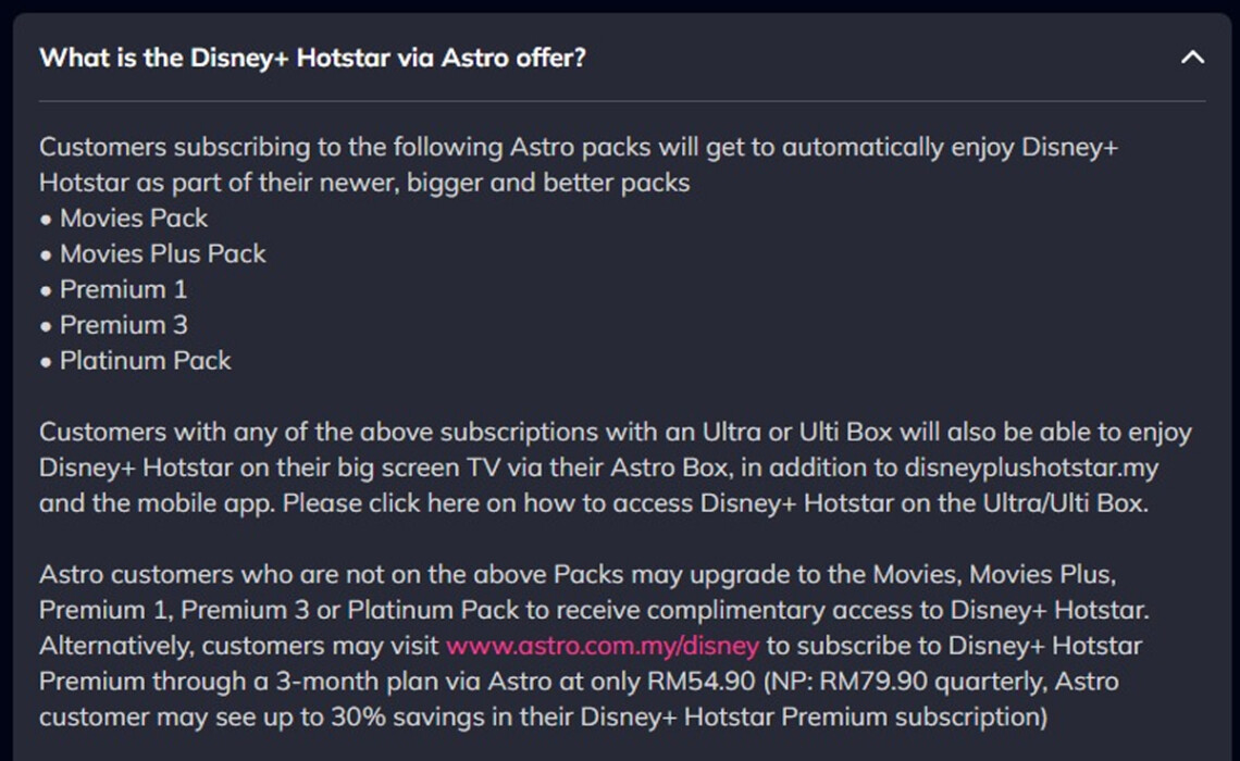 All Astro Plans With Disney+ Hotstar To Get Premium Upgrades At No Additional Charge - Lowyat.NET