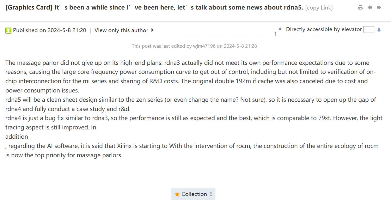 AMD RDNA5 Rumoured To Be "Entirely New Architecture" - Lowyat.NET