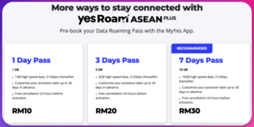 Yes Roam ASEAN Plus Offers Roaming In 11 Countries Starting From RM10 - Lowyat.NET