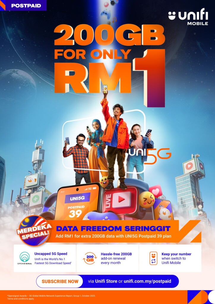 Unifi Mobile Now Offering 200GB 5G Data At RM1 Per Month - Lowyat.NET