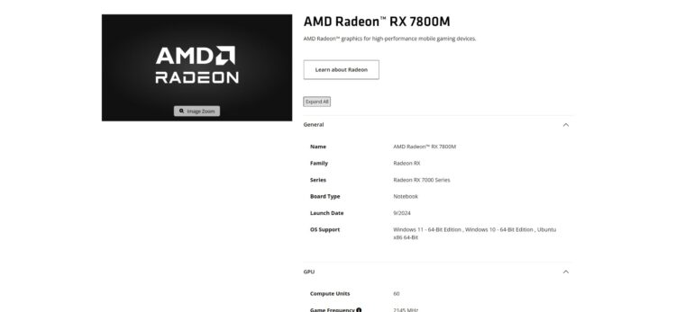 AMD Quietly Launches Radeon RX 7800M For Laptops - Lowyat.NET