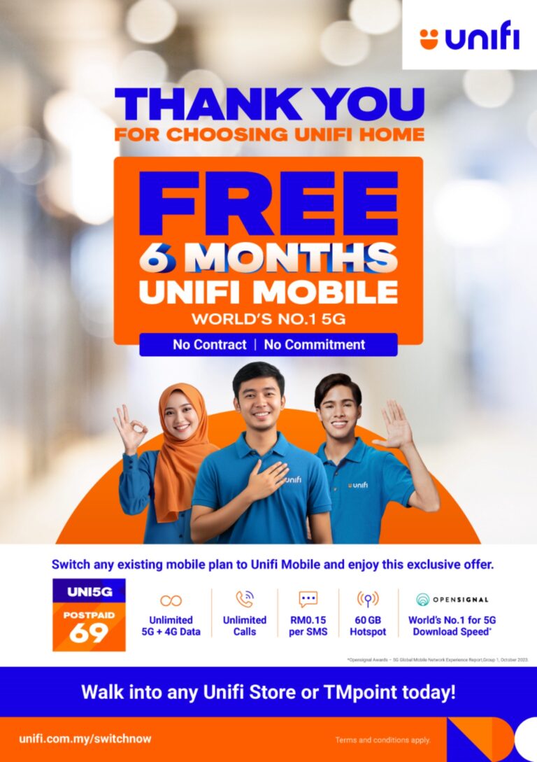 Enjoy Six Free Months Of The Best 5G Network With Unifi Mobile - Lowyat.NET