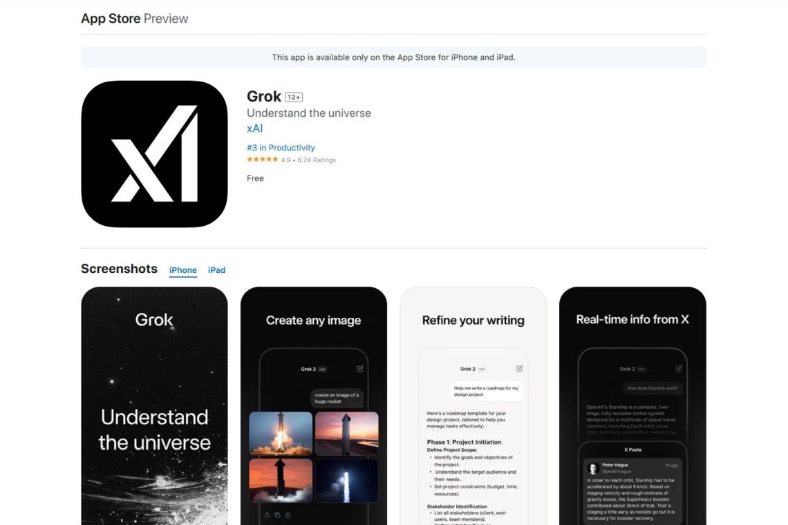 Grok AI Gets Standalone iOS App Rollout In Some Countries - Lowyat.NET