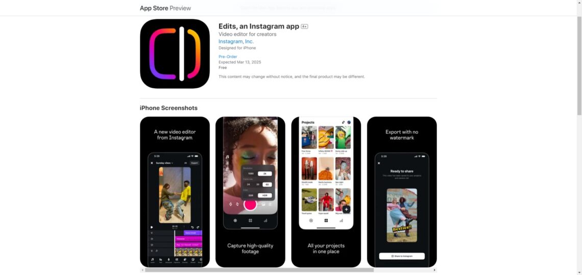 Meta Introduces Edits, A New Video Editing App Under Instagram - Lowyat.NET