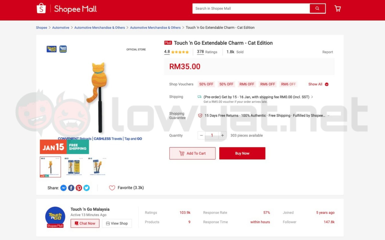 TnG Restocks Its New Extendable Charm On Shopee - Lowyat.NET