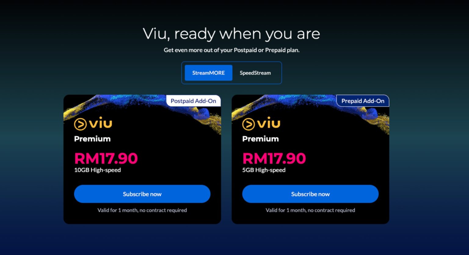 CelcomDigi Adds Viu Premium To StreamMore, SpeedStream Packages ...