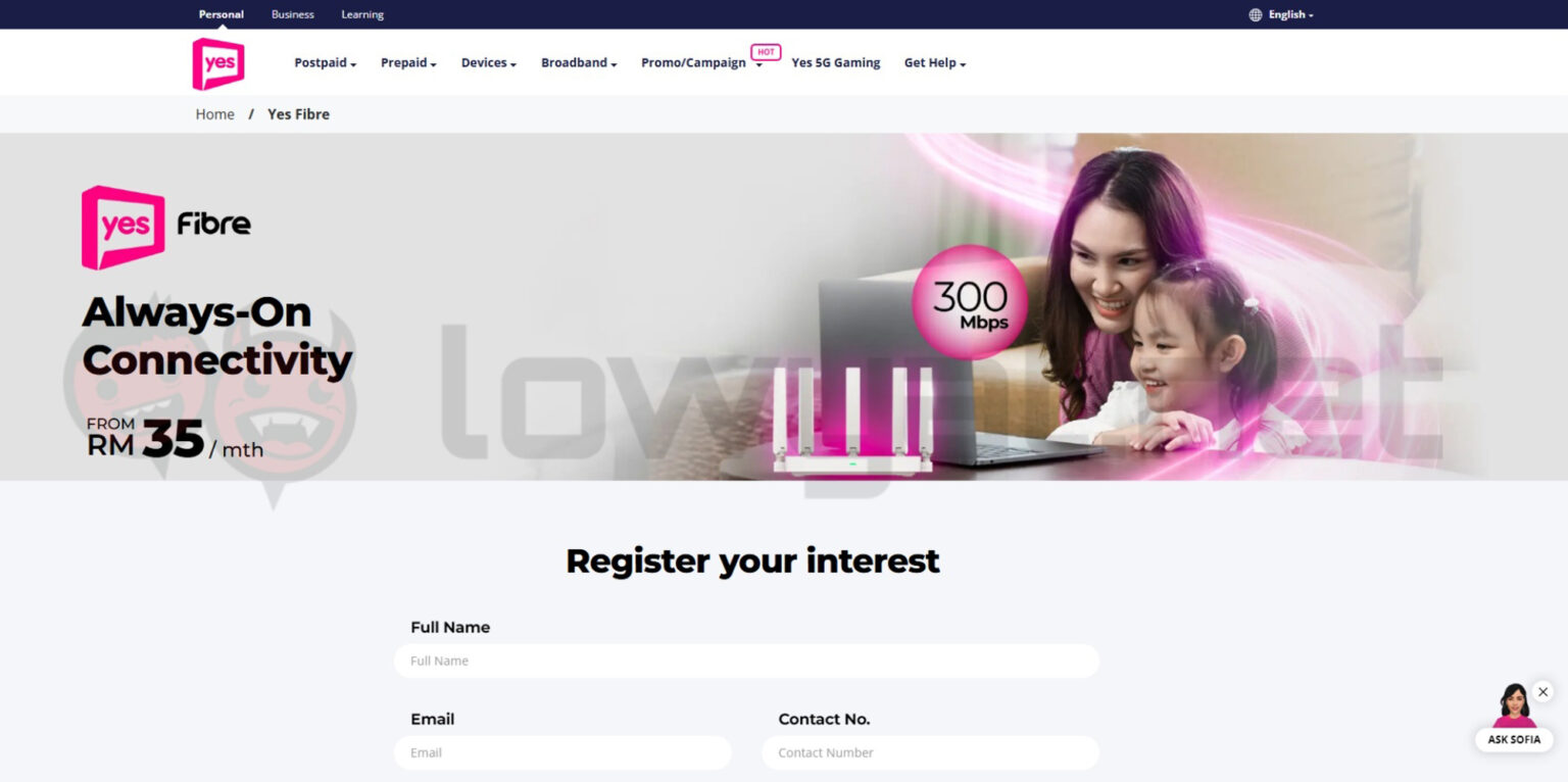 Yes Teases New Fibre Service; Starts From RM35/Month For 300Mbps ...