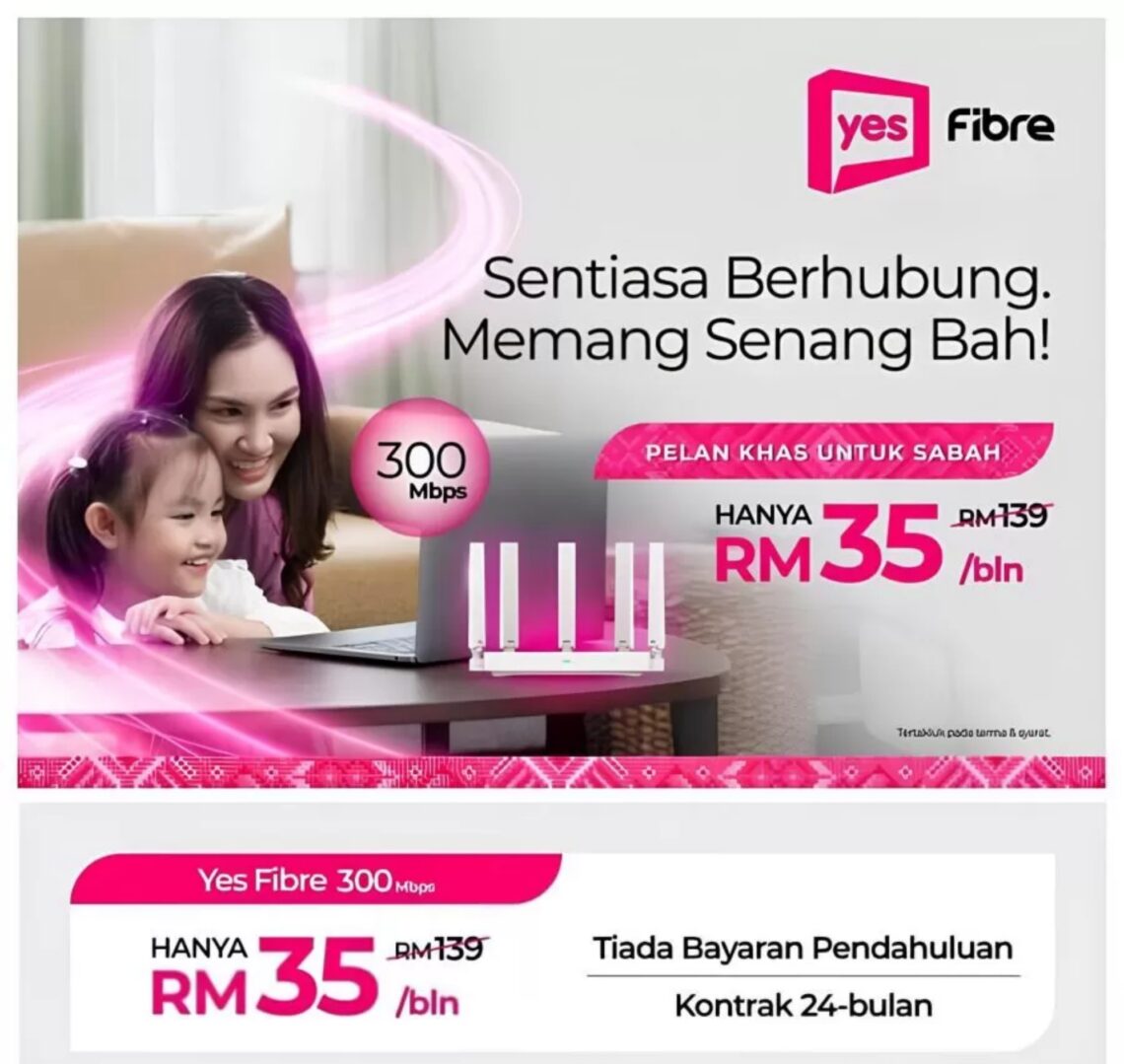 Yes Teases New Fibre Service; Starts From RM35/Month For 300Mbps ...