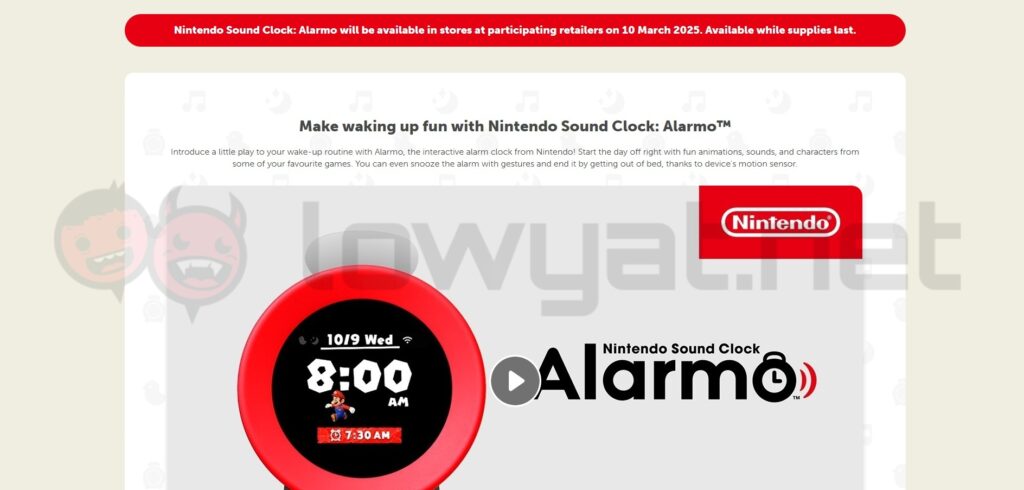 Nintendo Alarmo To Be Available In Malaysia On 10 March 2025 - Lowyat.NET