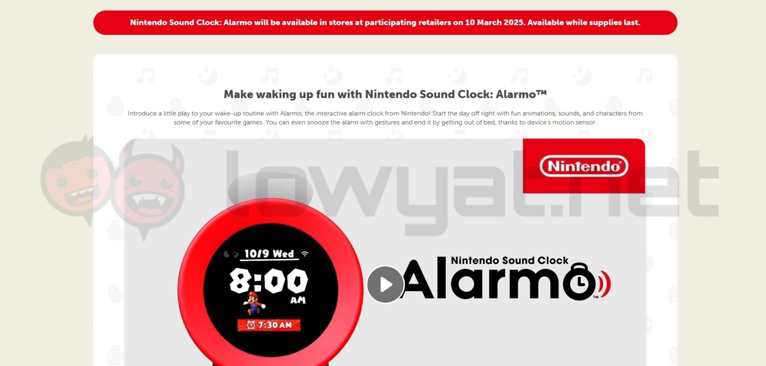 Nintendo Alarmo To Be Available In Malaysia On 10 March 2025 - Lowyat.NET