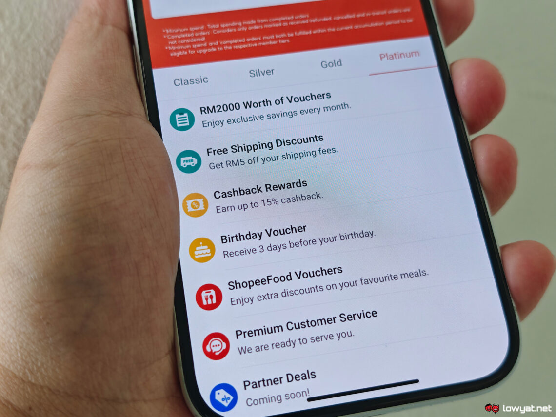 Shopee Rewards Introduces Tiered Membership With Extra Perks - Lowyat.NET